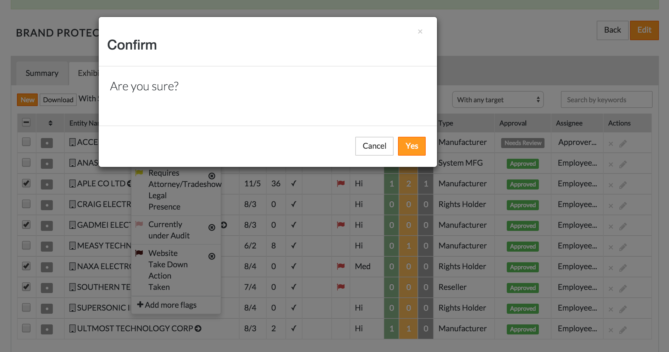 How To Add/Remove FLAG (Target List Entity) – RUVIXX