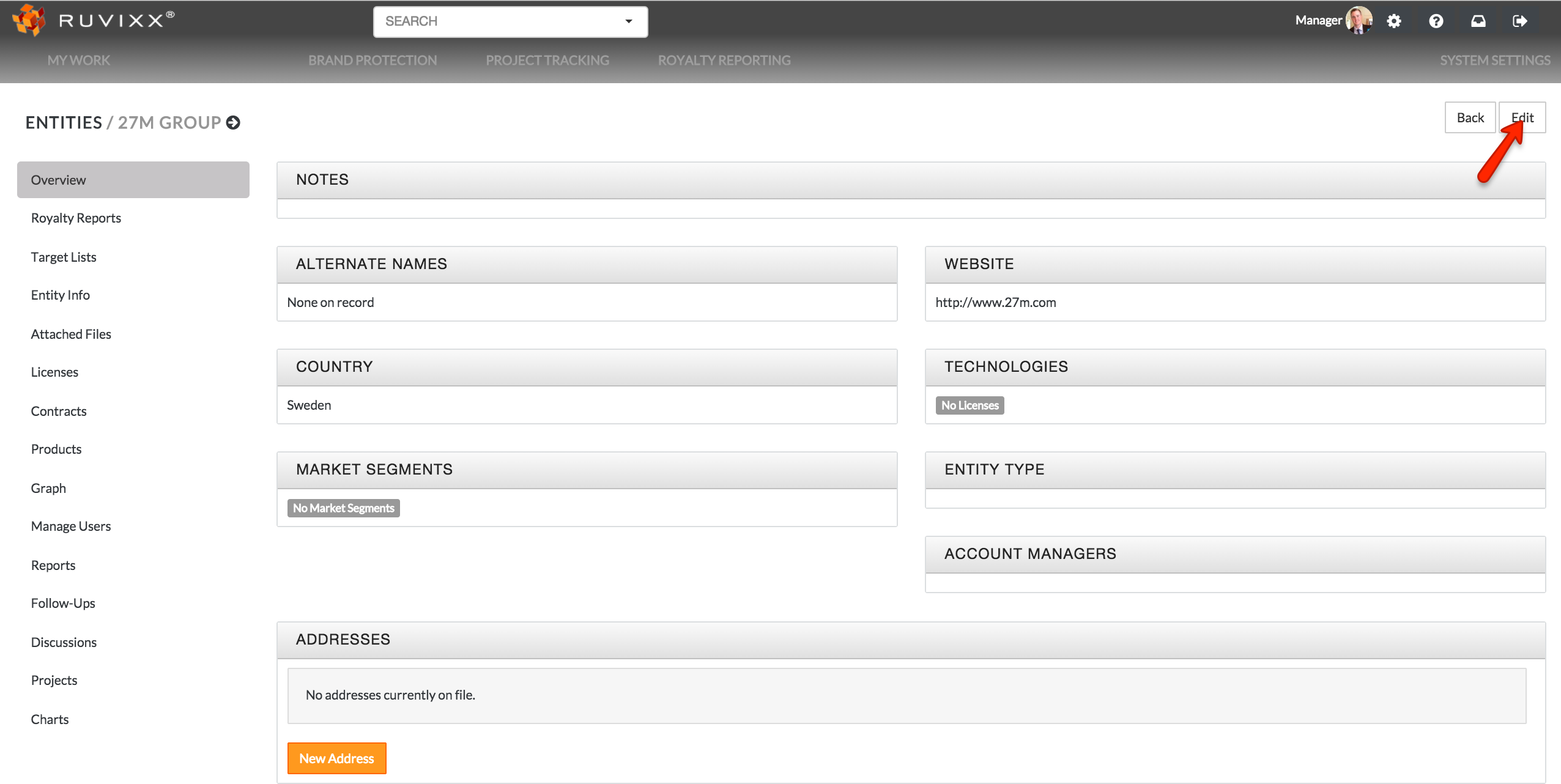 How to Edit Entities – RUVIXX