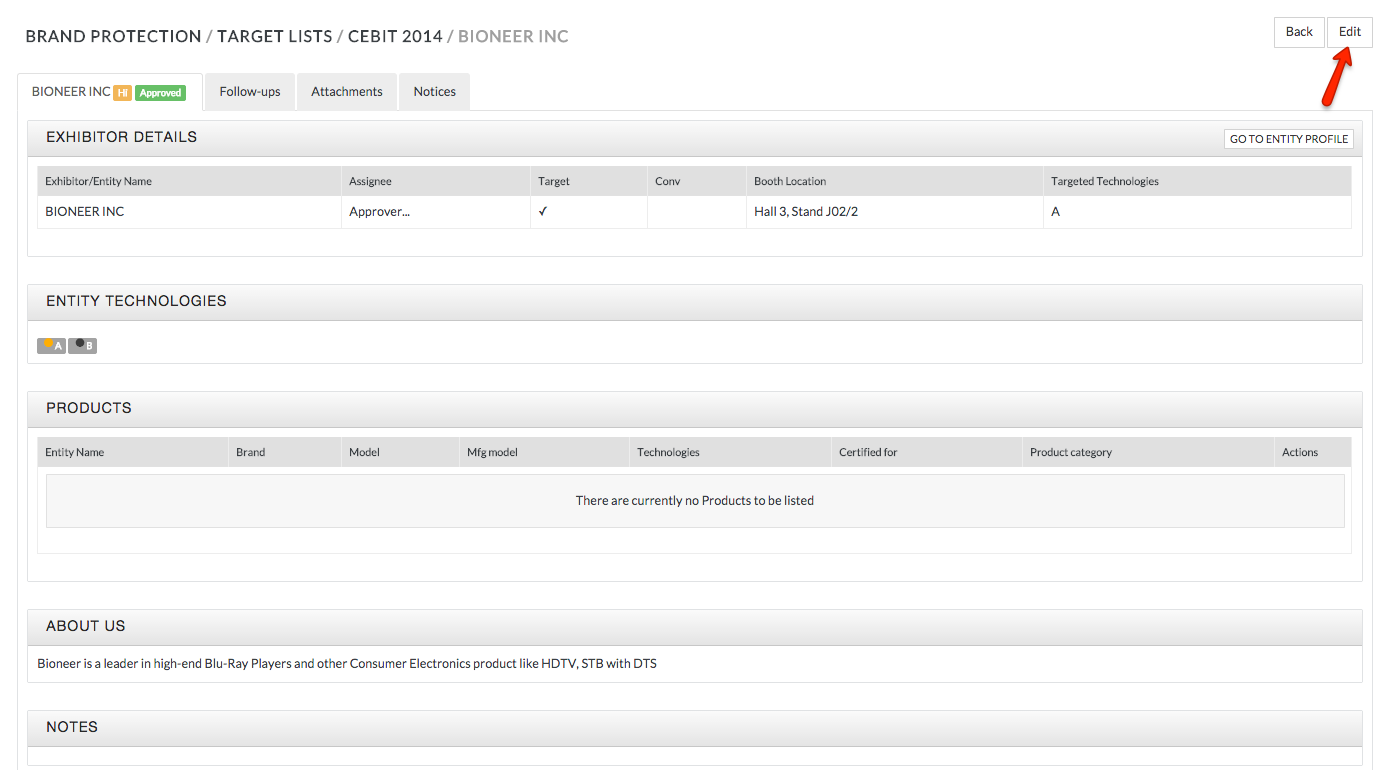How To Add/Edit Target List Entities – RUVIXX